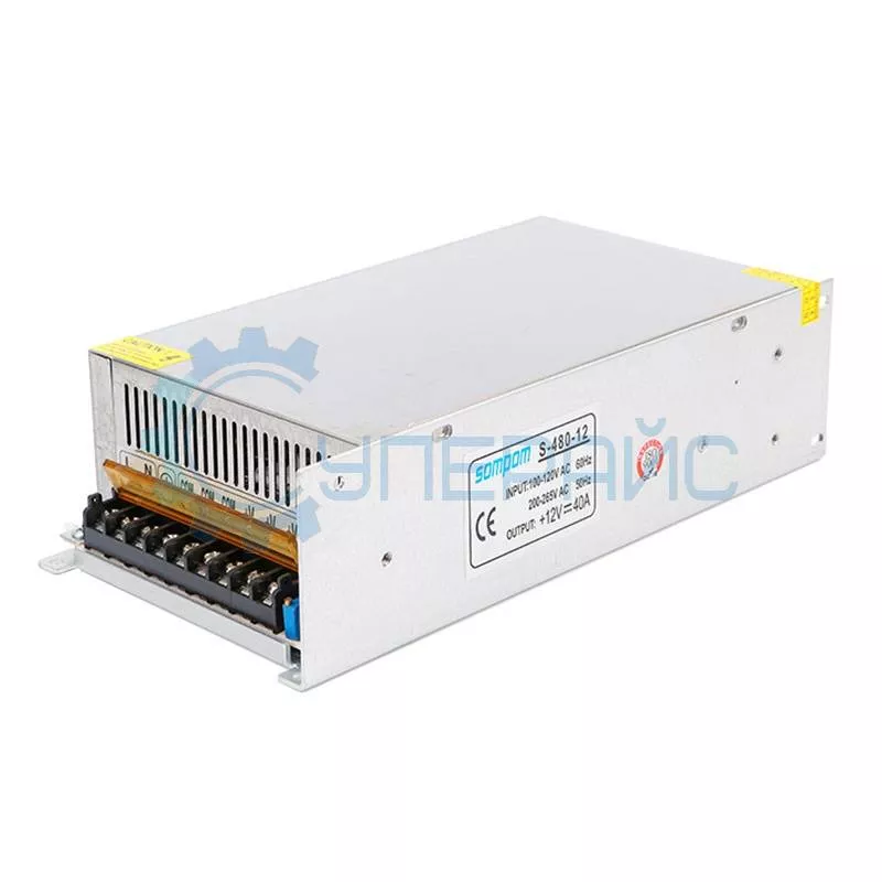 Источник питания SOMPOM S-480-12 (12В, 40А) купить по низкой цене в ...