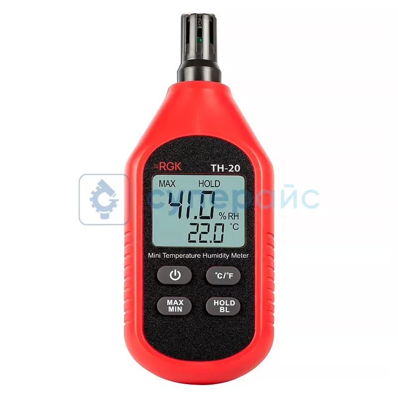 Ручной термогигрометр RGK TH-20 с поверкой заказать онлайн в магазине Суперайс