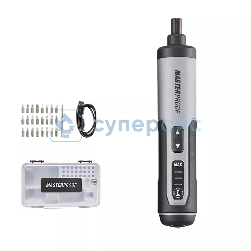 Заказать с доставкой аккумуляторную отвертку MASTERPROOF MAX | Суперайс