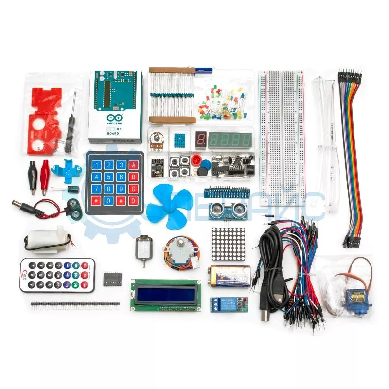 Стартовый набор Arduino Starter Kit Uno с комплектом датчиков купить в