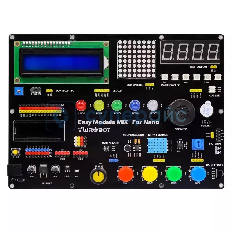 Конструктор Ywrobot Easy Module Mix For Nano заказать онлайн в магазине Суперайс